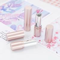 China Cosmetic Matte Rose Gold DIY Lipstick Tube Silk Screen Printing for sale