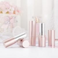 China Cosmetic Matte Rose Gold DIY Lipstick Tube Silk Screen Printing for sale