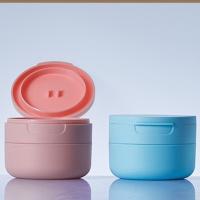 China Empty Flip Open 50G Plastic Cosmetic Jars Screen Printing for sale