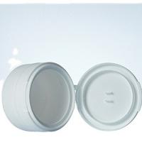 China Empty Flip Open 50G Plastic Cosmetic Jars Screen Printing for sale
