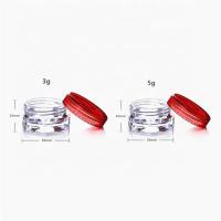 China ABS Face Cream Jar 3g 5g Acrylic Cosmetic Containers OEM for sale