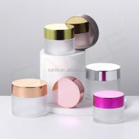 China Rose Gold Eco Empty Acrylic Powder Containers 0.5oz 1oz 2oz for sale