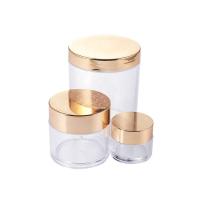China Rose Gold Eco Empty Acrylic Powder Containers 0.5oz 1oz 2oz for sale