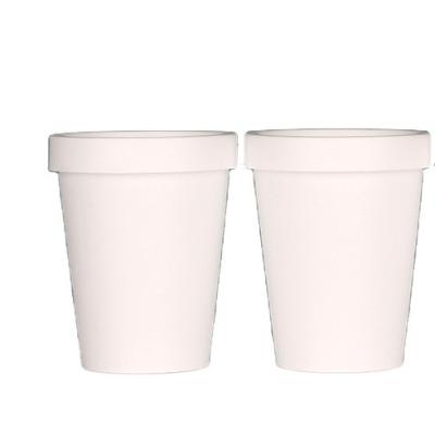 China Cylinder White Wide Mouth Empty Plastic Jars With Lids 250g for sale