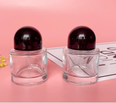 China 30ml 50 Ml 100ml Refillable Cylinder Transparent Oem Empty Glass Perfume Spray Bottle for sale