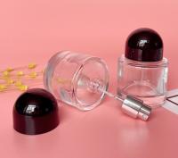 China 30ml 50 Ml 100ml Refillable Cylinder Transparent Oem Empty Glass Perfume Spray Bottle for sale