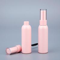 China 40ml Big Capacity Round Pink Plastic Mascara Tube ABS Pink Mascara Bottle for sale
