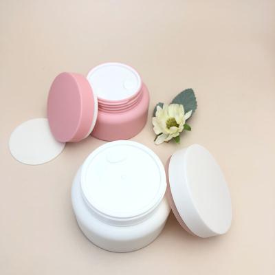 China 68mm Anodized Caps Acrylic Skin Care Face Cream Jar 350ml for sale