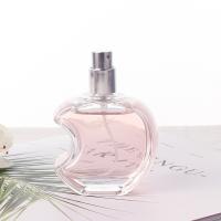 China Matte Screw Mouth Pink  Apple Shaped Perfume Bottle 30ml 50m for sale