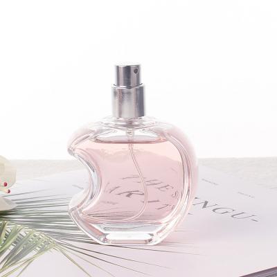 China Matte Screw Mouth Pink  Apple Shaped Perfume Bottle 30ml 50m for sale