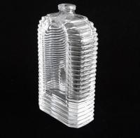 China Custom Design 60ml Square New Cap Empty Crimp Glass Perfume Spray Bottle for sale