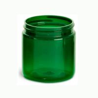 China 50ml 60ml 120ml Empty Cobalt Blue Plastic Jars With Silver Plastic Screw Lid for sale