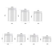China 30ml 45ml 65ml ABS Clear Plastic Jars With Lids Mini Wide Mouth for sale