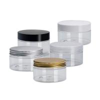 China 30ml 45ml 65ml ABS Clear Plastic Jars With Lids Mini Wide Mouth for sale