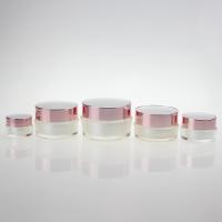 China 5g 10g 15g Acrylic Plastic Cosmetic Jars Screw Cap Empty Face Cream Jar for sale