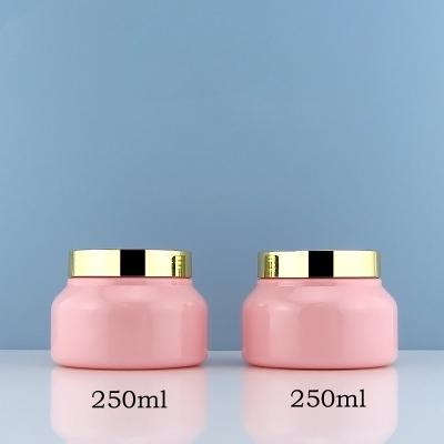 China 250g Acriylic PET Plastic Cosmetic Jars Containers Hot Stamping for sale