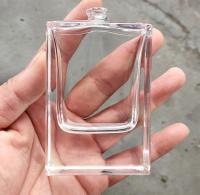 China Clear High Cap Glass Aluminum Empty Perfume Spray Bottle 50ml for sale