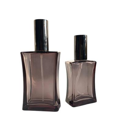 China Clear Aluminum Glass Perfume Spray Bottle 30ml 50ml 100ml 120ml for sale