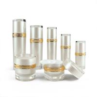 China 50ml 100ml 120ml Plastic Cosmetic Jars Acrylic Cream Container for sale