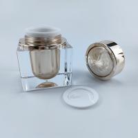 China 50ml 100ml 120ml Plastic Cosmetic Jars Acrylic Cream Container for sale