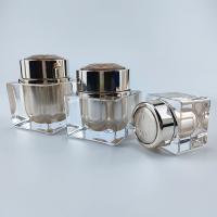 China 50ml 100ml 120ml Plastic Cosmetic Jars Acrylic Cream Container for sale