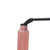 China Octagonal Pink Empty Plastic Mascara Tube Silk Print 15g for sale