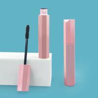 China Octagonal Pink Empty Plastic Mascara Tube Silk Print 15g for sale