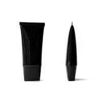 China Black Electroplate 50ml Cosmetic Empty Hand Cream Tubes Hot Stamping for sale