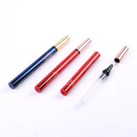 China Empty 5ml Eyebrow Growth Eyelash Serum Bottles Gold Red Cosmetic Packing for sale