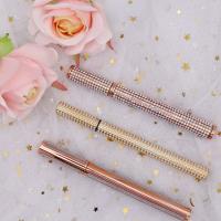 China Smooth Sticky Liquid Eyeliner Tube 6.5ml Rose Gold Eyelash Glue Bottle for sale