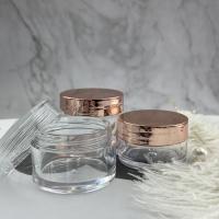 China 1oz Clear Frosted Cream Jars Cosmetic Packaging Empty Cosmetic Jars 20g 30g for sale