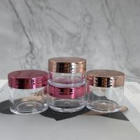 China 1oz Clear Frosted Cream Jars Cosmetic Packaging Empty Cosmetic Jars 20g 30g for sale
