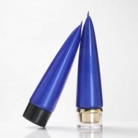 China Flip Lid Blue 100ml Cosmetic Squeeze Tube For Body Lotion for sale