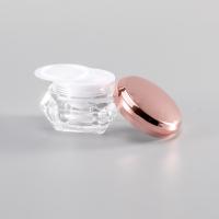 China 5g 10g 15g 20g 30g Rose Gold Cosmetic Packaging Containers Plastic Acrylic Cream Jar for sale