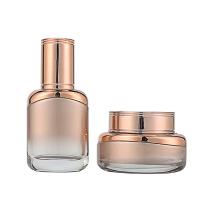 China ABS AS Cosmetic Packaging Containers 30ml 50ml Square Glass Bottles for sale