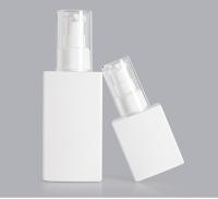 China PETG Cosmetic Packaging Containers Square Bottle 100ml 120ml for sale