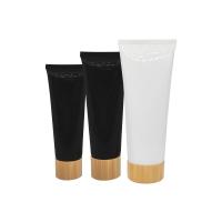 China Bamboo Lid Cosmetic Squeeze Tube 150ml for sale