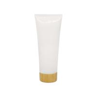China Bamboo Lid Cosmetic Squeeze Tube 150ml for sale