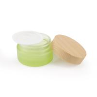 China 50g Cosmetic Packaging Container With Bamboo Lids RoHS SGS for sale