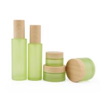 China 50g Cosmetic Packaging Container With Bamboo Lids RoHS SGS for sale
