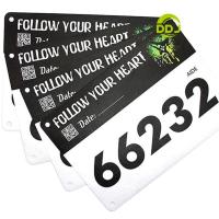China DDJOY Tyvek Running Race Bibs with Large Numbers 200x240mm Safety Pins Included for Marathon Events for sale