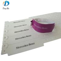 China Custom PVC Vinyl Identification Wristbands 250mm x 25mm Waterproof Event Festival Bracelets for sale