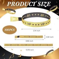 China Custom RFID Polyester Wristband 350x15mm for Concert Festival Party Events for sale