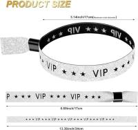 China Custom RFID Polyester Wristband 350x15mm for Concert Festival Event Access Control for sale