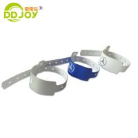 China Waterproof Disposable PVC Vinyl Wristband 250x25mm for Event Sites Custom Logo for sale