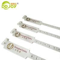 China Waterproof Disposable PVC Vinyl Wristband 250x25mm for Event Sites Custom Logo for sale