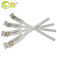 China Waterproof Disposable PVC Vinyl Wristband 250x25mm for Event Sites Custom Logo for sale