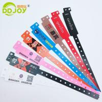 China 250*16mm L Shape Plastic Events Bracelet Custom Print Logo Bangle Snap Button Bracelet for sale