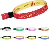 China Custom Logo Blue RFID Polyester Wristband 350x15mm for Concert Party Festival Events for sale