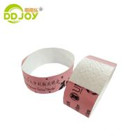 China Custom Color Printing Tyvek Wristband 250x25mm for Event Admission for sale